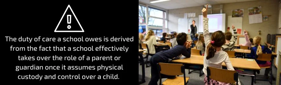 How is Negligent Supervision in School Defined?